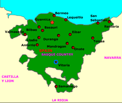 Guernica carte » Vacances - Guide Voyage