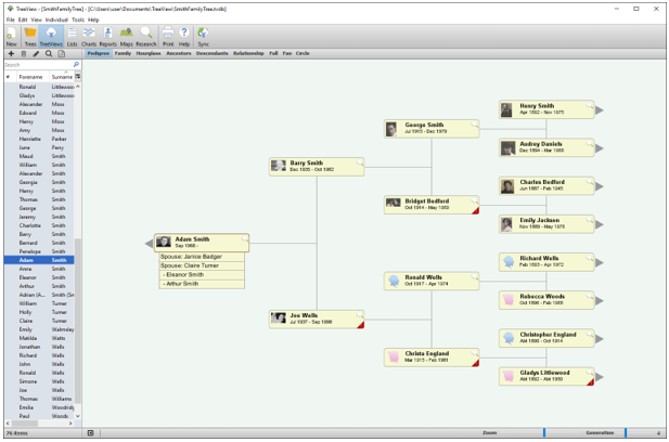 The GENES Blog: TreeView genealogy software released for PC and Mac