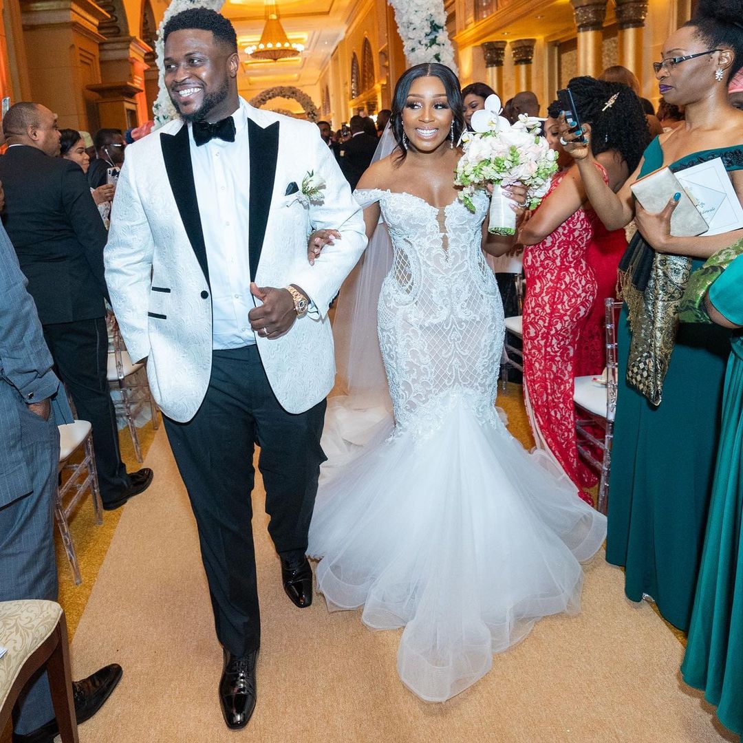 Wedding Picture of Davido Brother, Adewale Adeleke and his wife