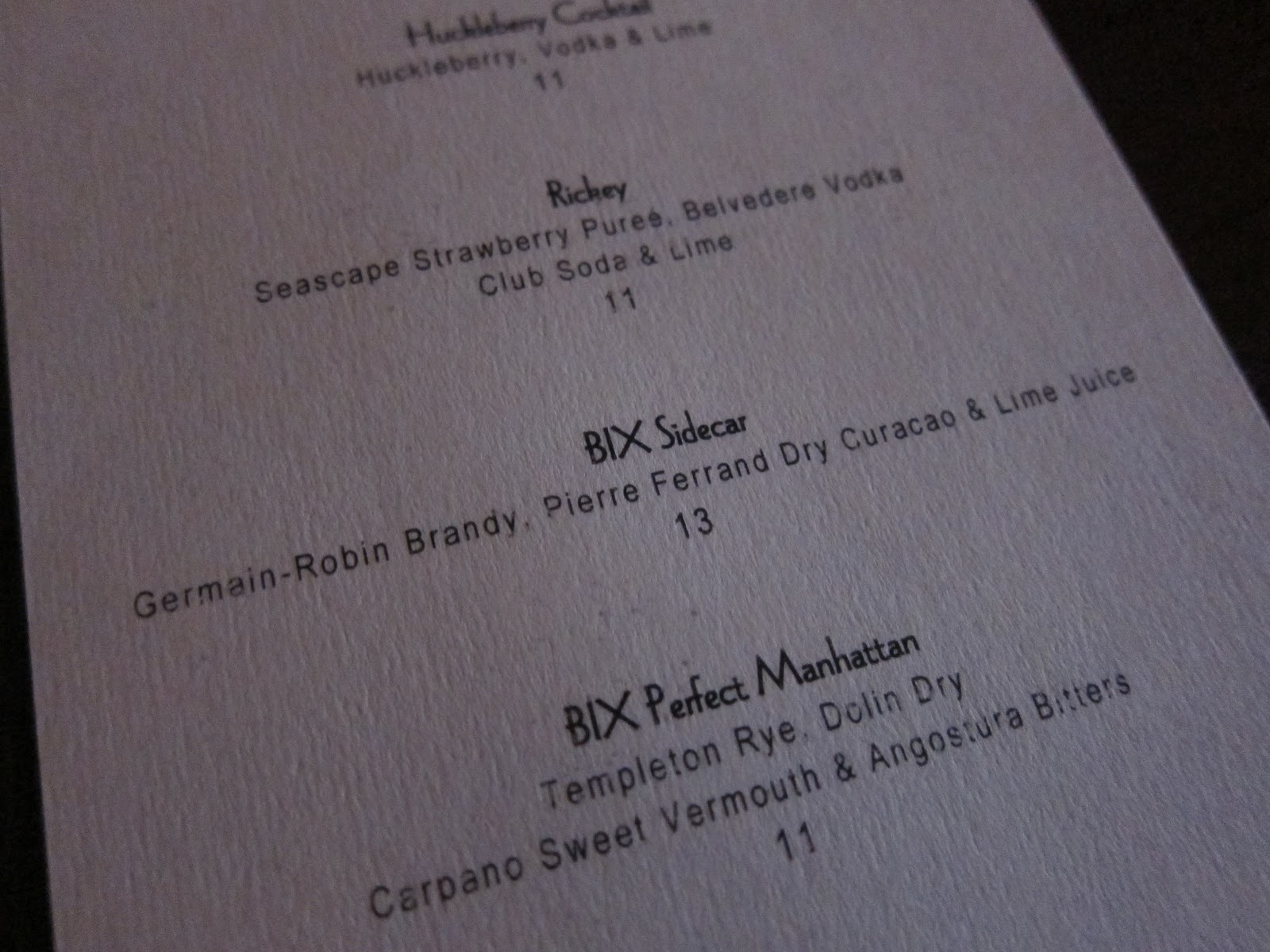 THE BIG DRINK: (12) Germain-Robin Sidecar @ Bix