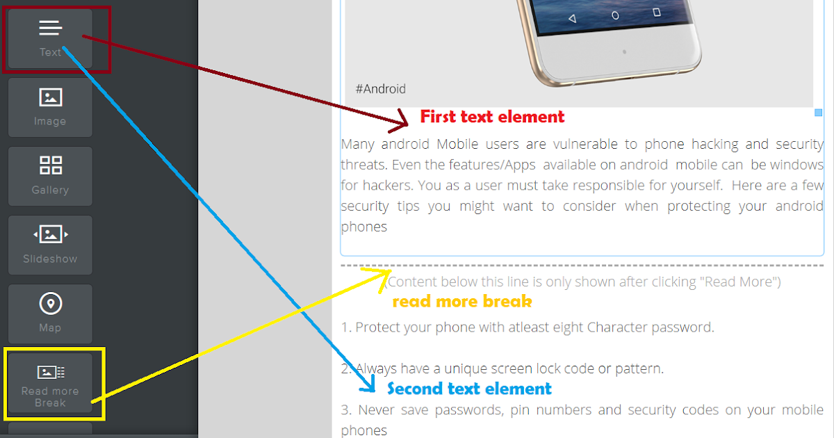 How to add Read More Link in Weebly Blog Post - Tech Pacific