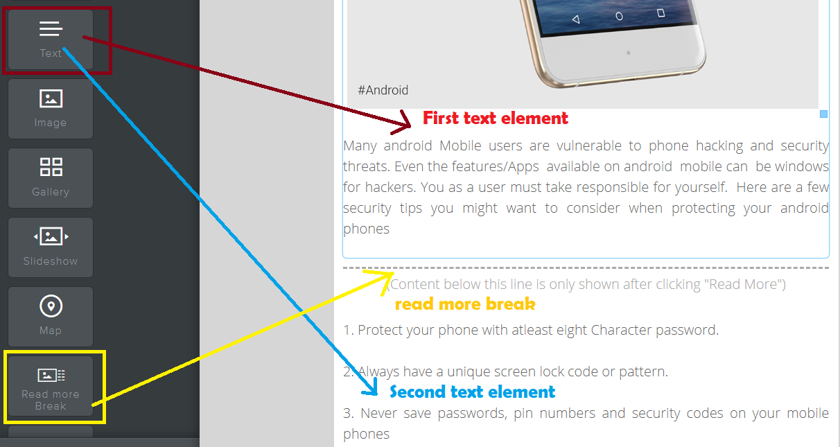 How to add Read More Link in Weebly Blog Post - Tech Pacific