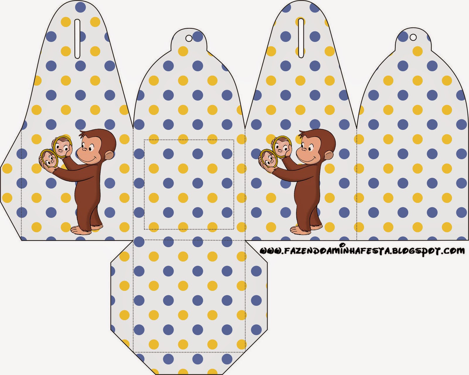 Curious George: Free Printable Boxes. - Oh My Fiesta! in english