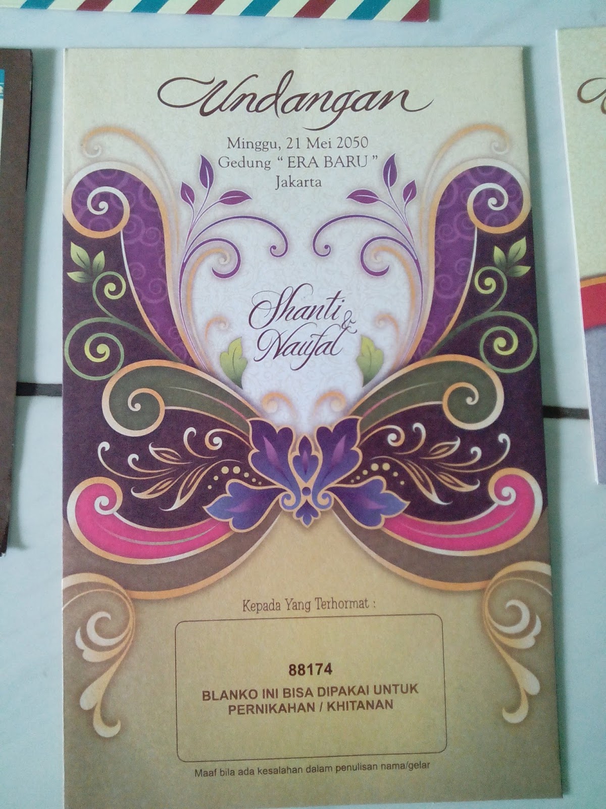 Undangan Soft Cover ~ Cetak Sablon Murah