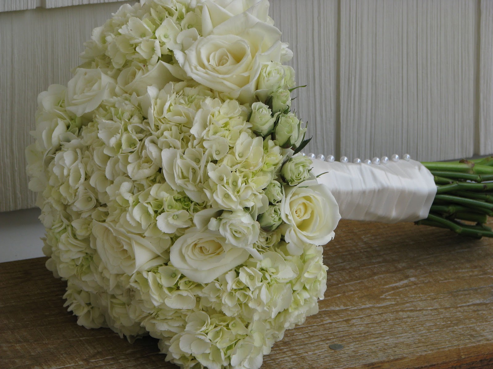 Violettas: White Hydrangea Bouquet