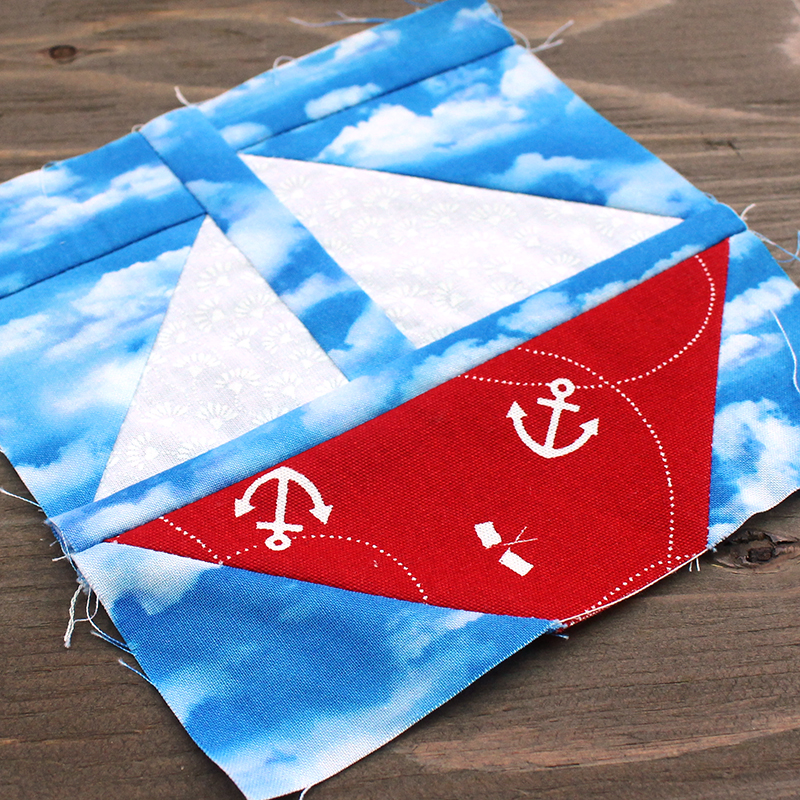 klaf.le Design: [Quilt-Block Pattern] - 帆船 Sailboat Block