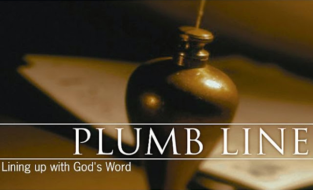 THE PLUMBLINE — TIME TO EXAMINE OURSELVES...