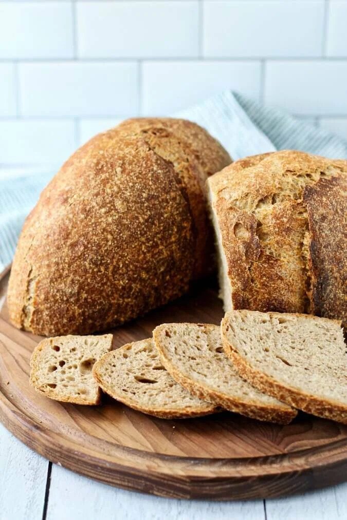 No Knead Whole Wheat Bread | Karen's Kitchen Stories