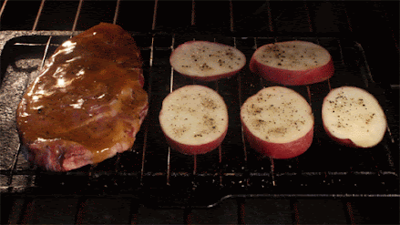 The 99 Cent Chef: Broiling Ribeye Steak & Red Potatoes - Video Recipe