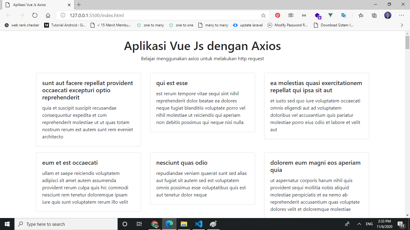 Cara Melakukan Http Request pada Vue Js dengan Menggunakan Axios ...