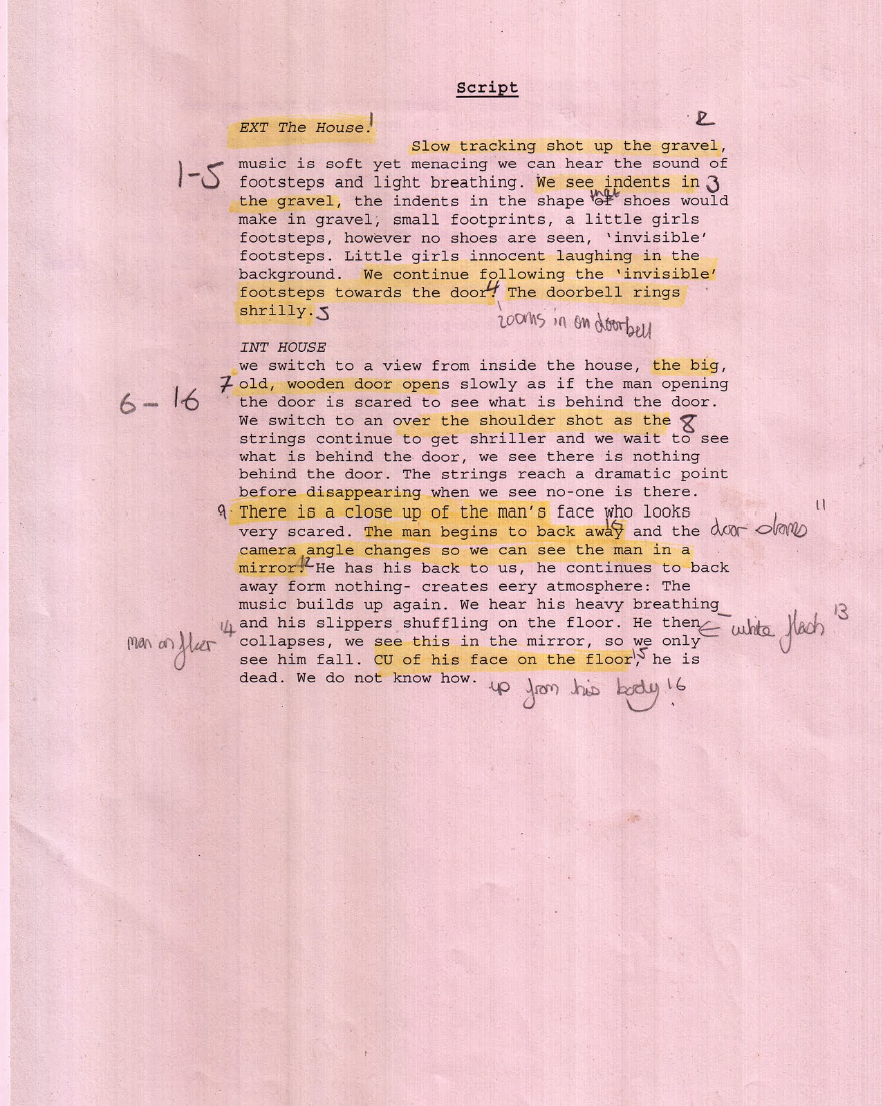 Foundation Portfolio: Annotated Script