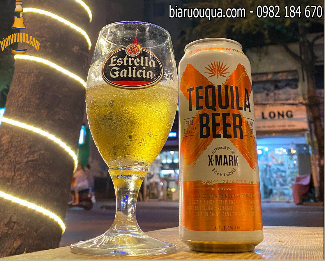 Bia X-Mark Tequila Beer 5.9% thùng 12 lon 500ml