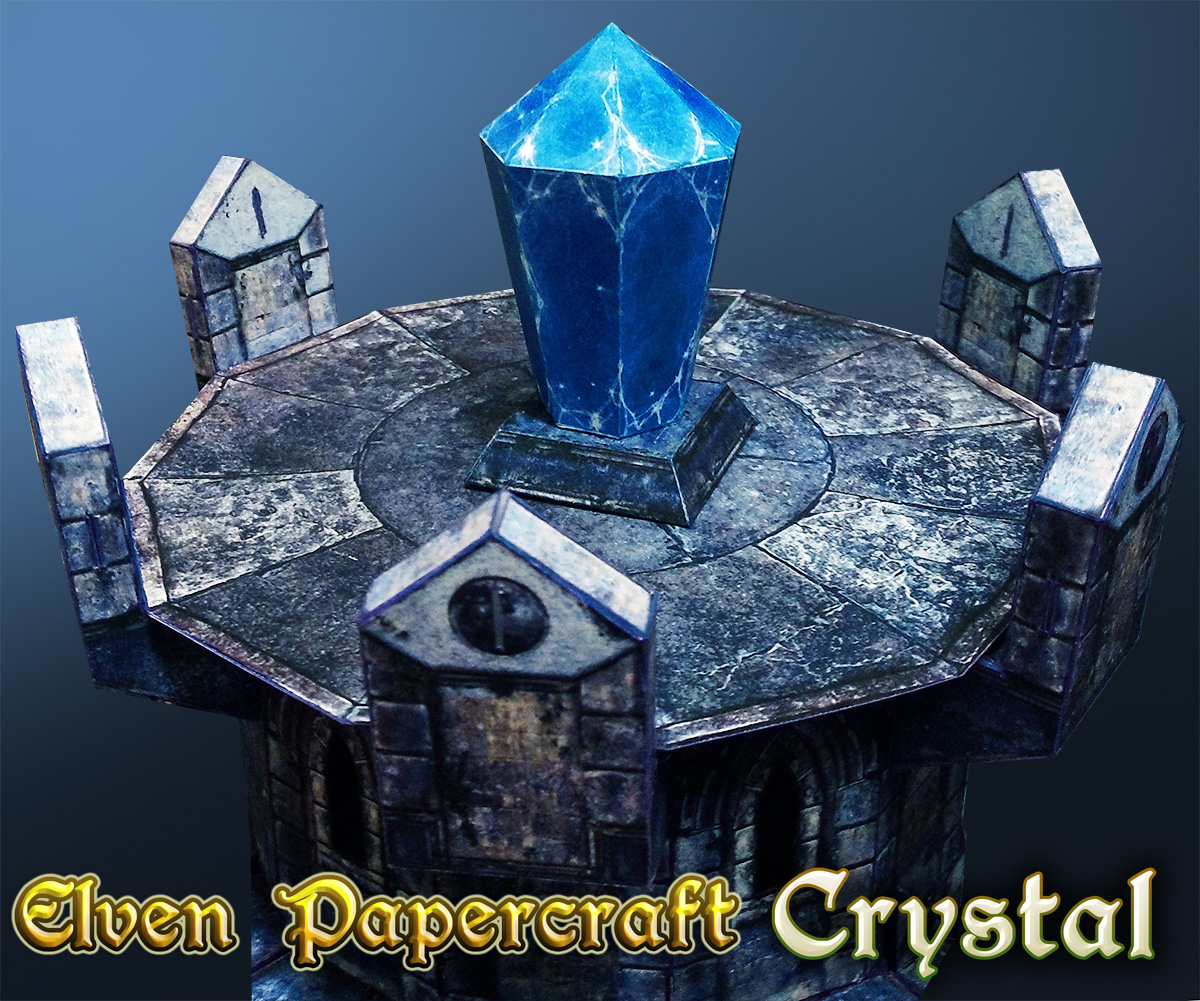 Elven Crystal Papercraft | Paperized Crafts