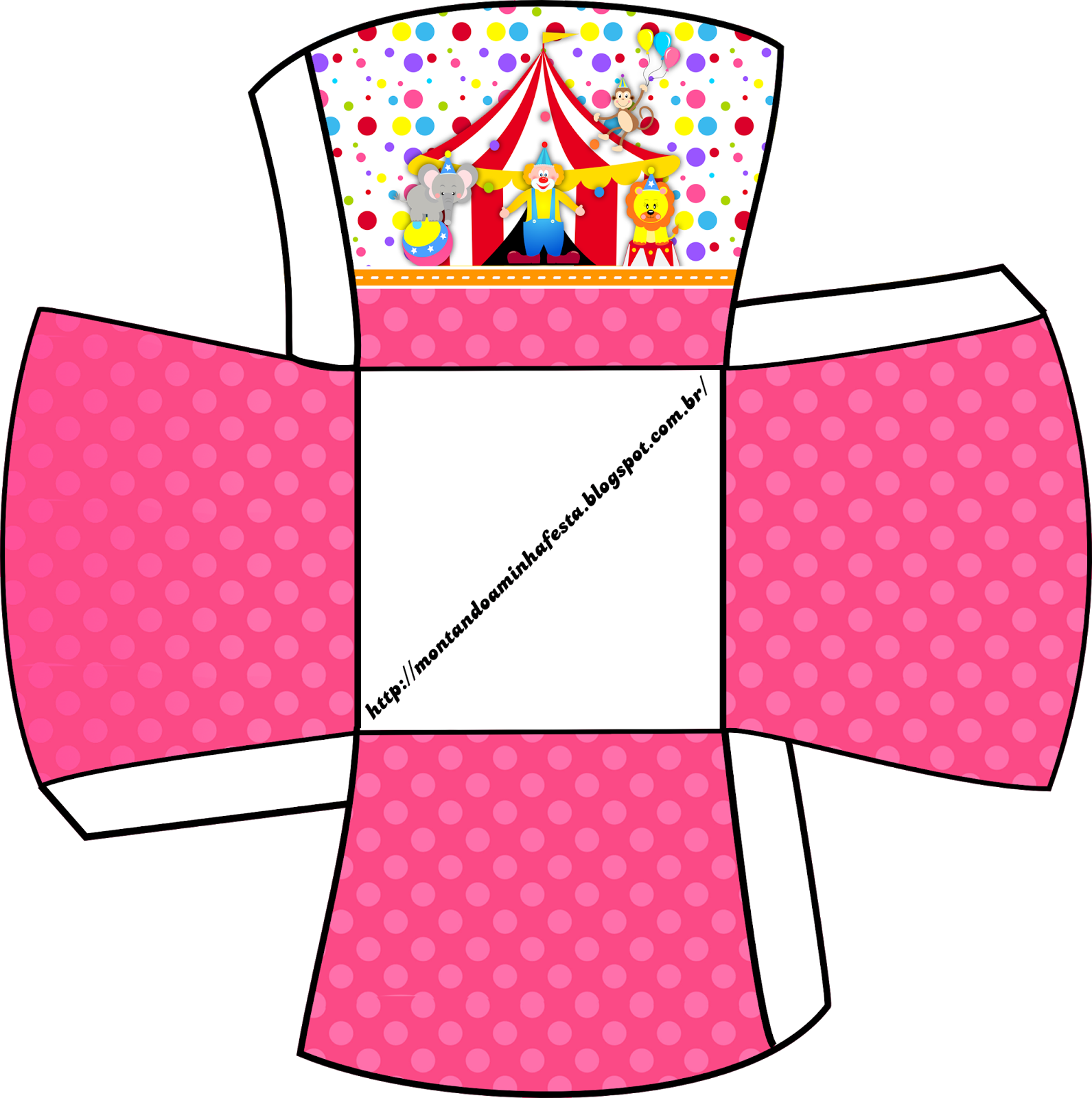 The Circus for Girls Free Printable Party Boxes. - Oh My Fiesta! in english
