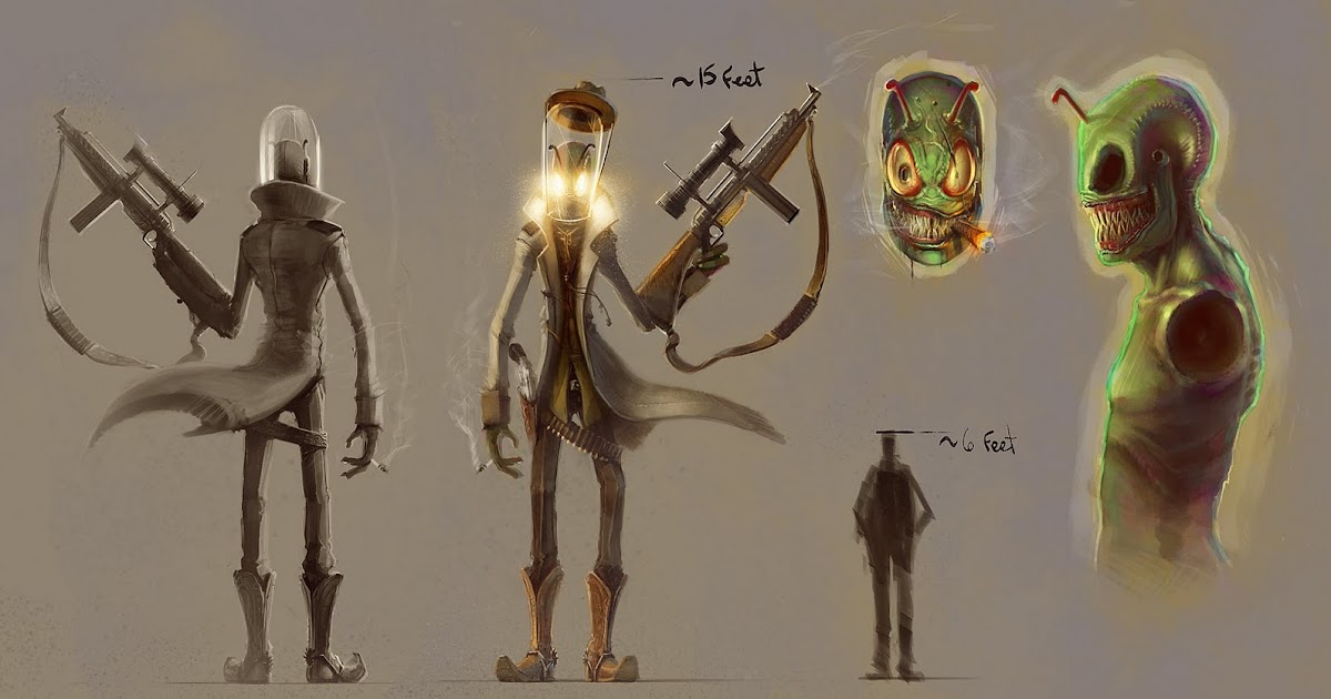 Isaiah Sherman's Sketch Blog: Cowboy alien update