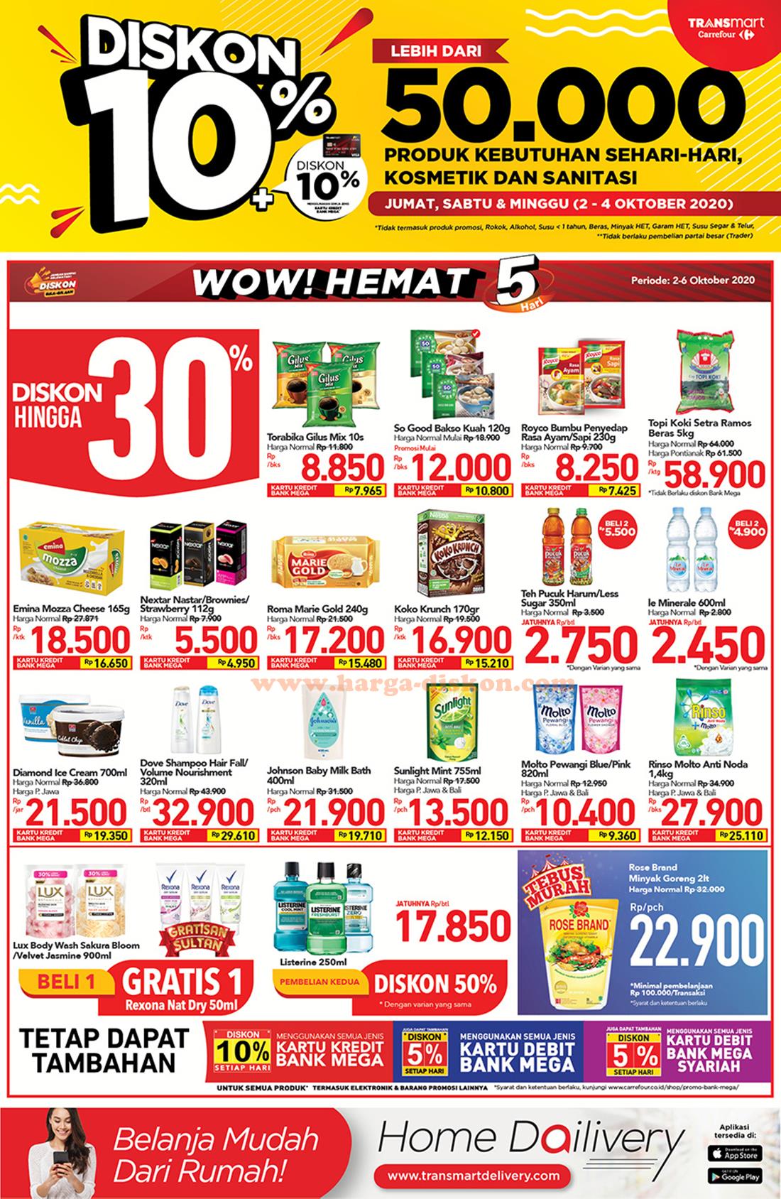 Katalog Promosi Transmart CARREFOUR Akhir Pekan 2 - 4 Oktober 2020 ...