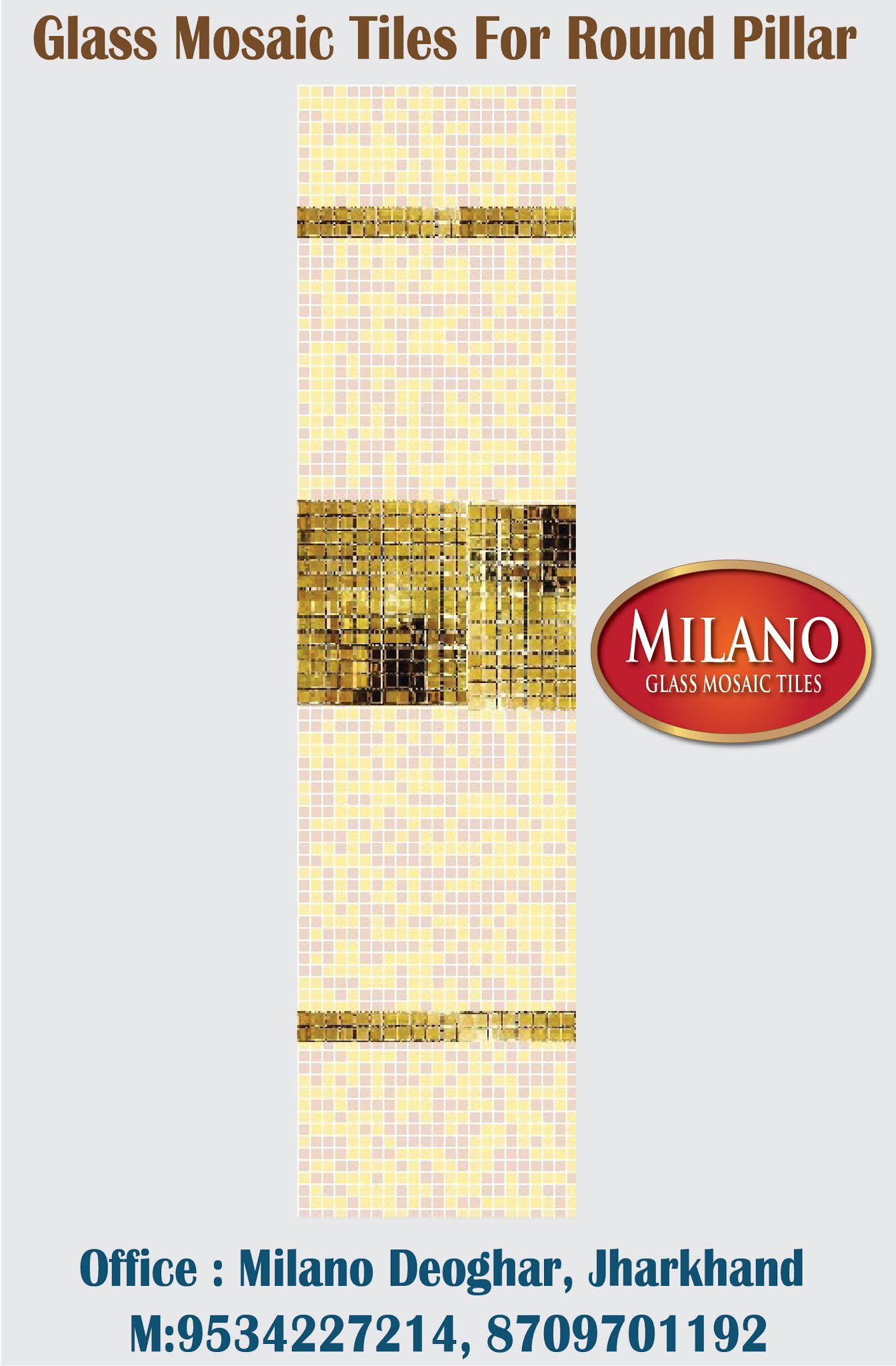 Widely Used Round pillar Tiles Design with Tiles Used in Round Pillars