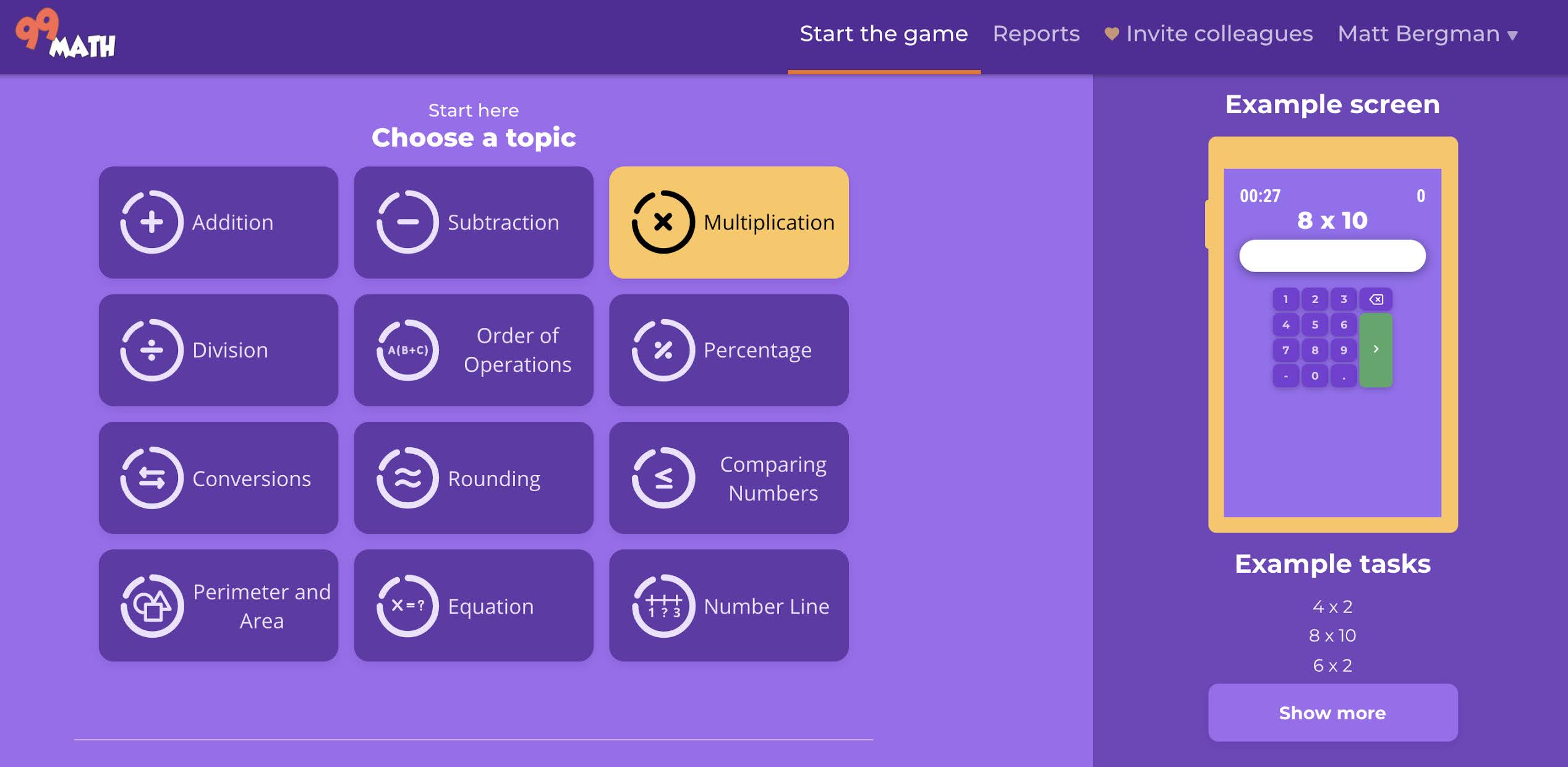 Learn Lead Grow: 99 Math: A Gamified Approach to Math Fluency