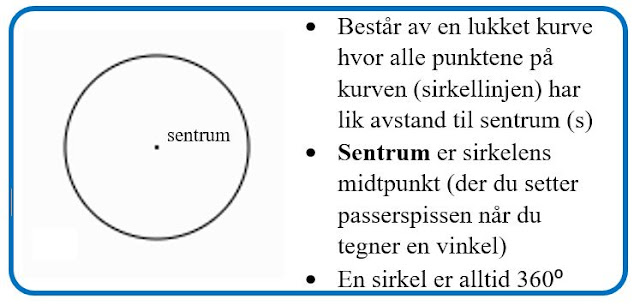 Sirkel og sentrum