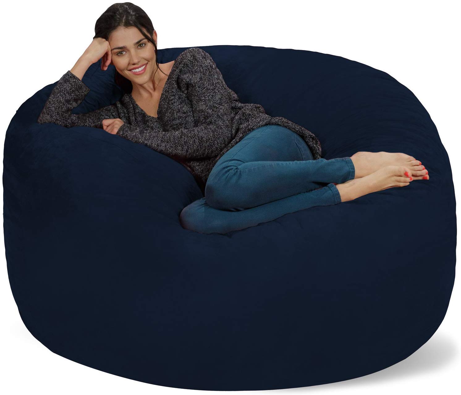 Chill Sack Bean Bag Chair Giant 5 Memory Foam Furniture Bean Bag