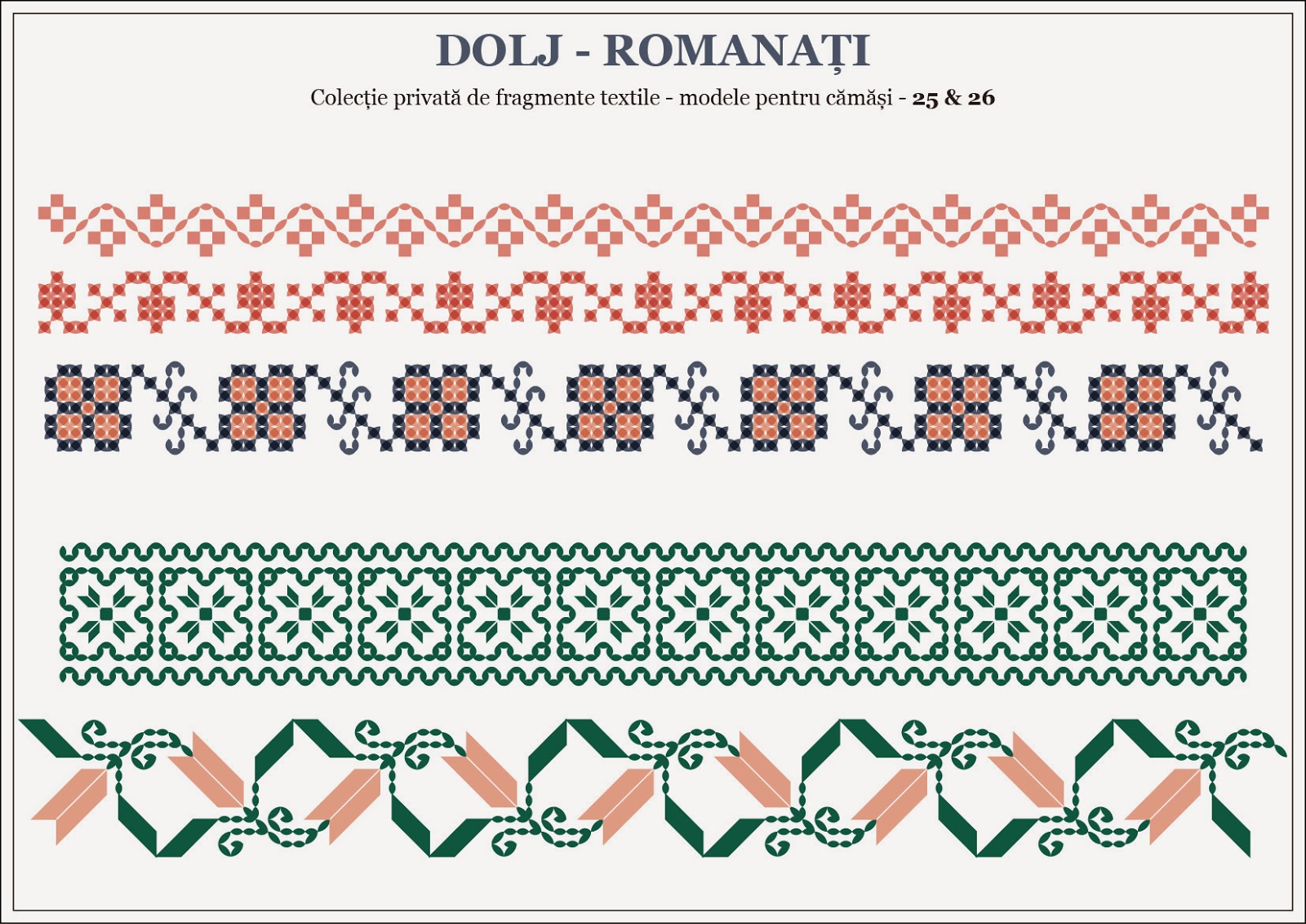 Semne Cusute: traditional Romanian motifs - OLTENIA, Dolj-Romanati ...