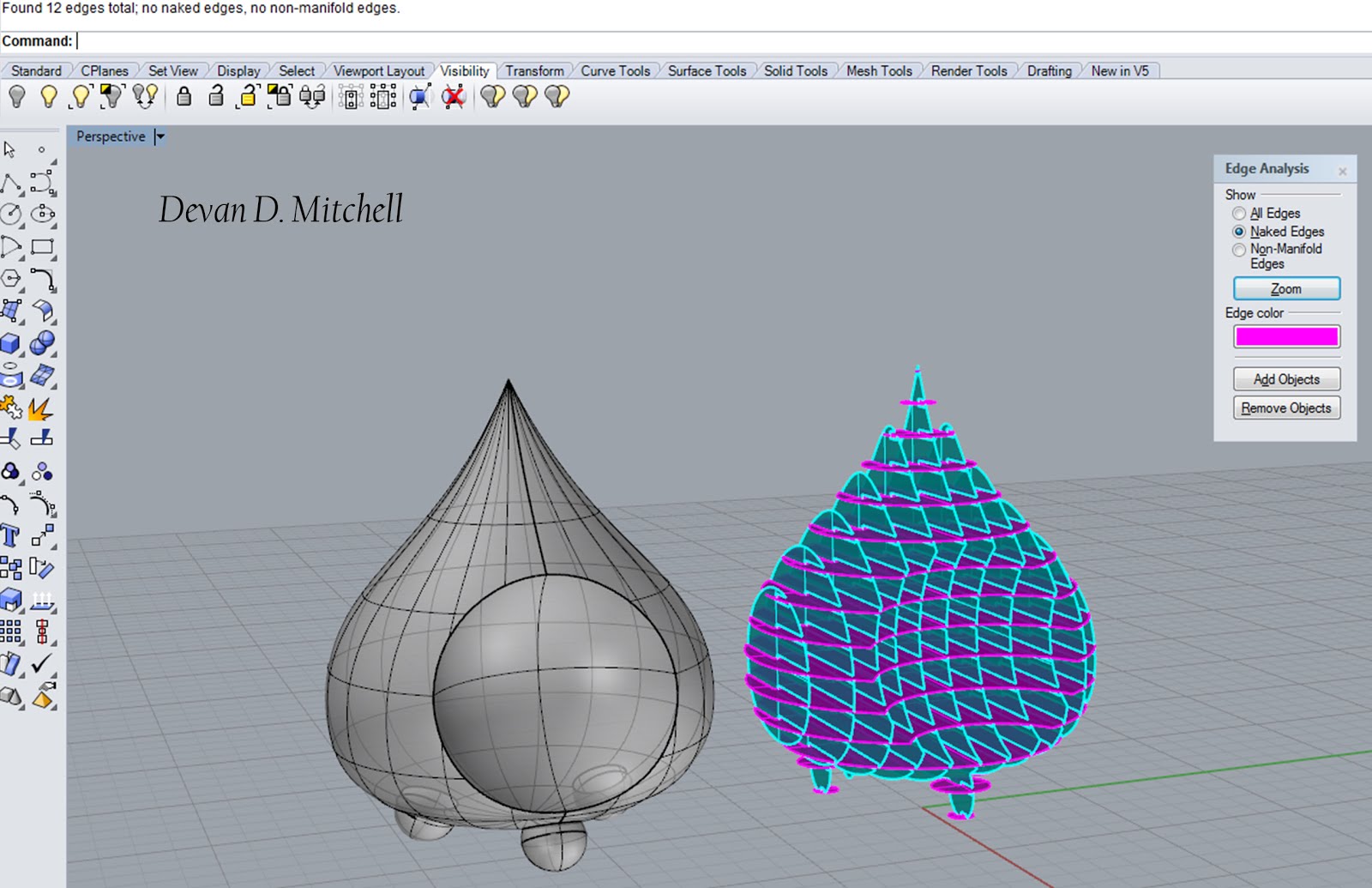 ATEC-FAB UTDallas : Devan Mitchell: Week 10 Waffle Structure "Growth"