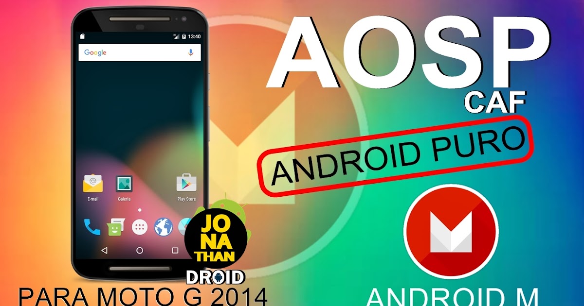 ROM - AOSP Android Puro - Marshmallow 6.0.1 - Titan ~ ..::JONATHANDROID::..