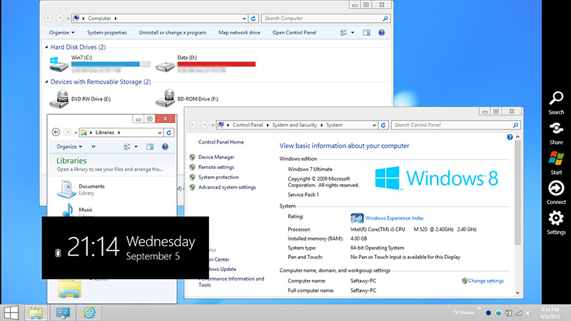 Merubah Tampilan Win 7 ke Win 8 Dengan Windows 8 UX Pack 6.0 ~ gamestore-id
