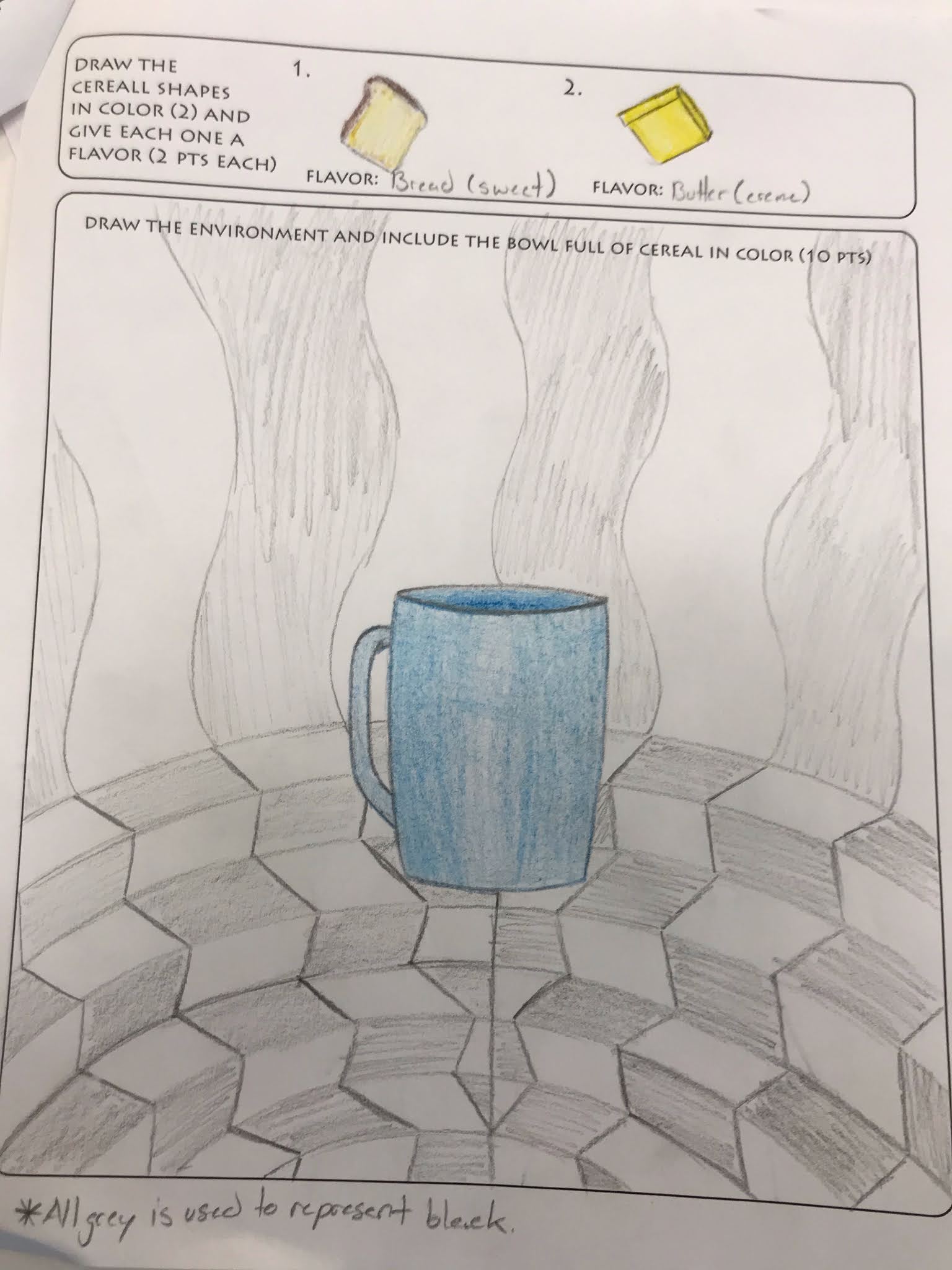 Skyline High School Graphic Design 1: Cereal Box Lesson