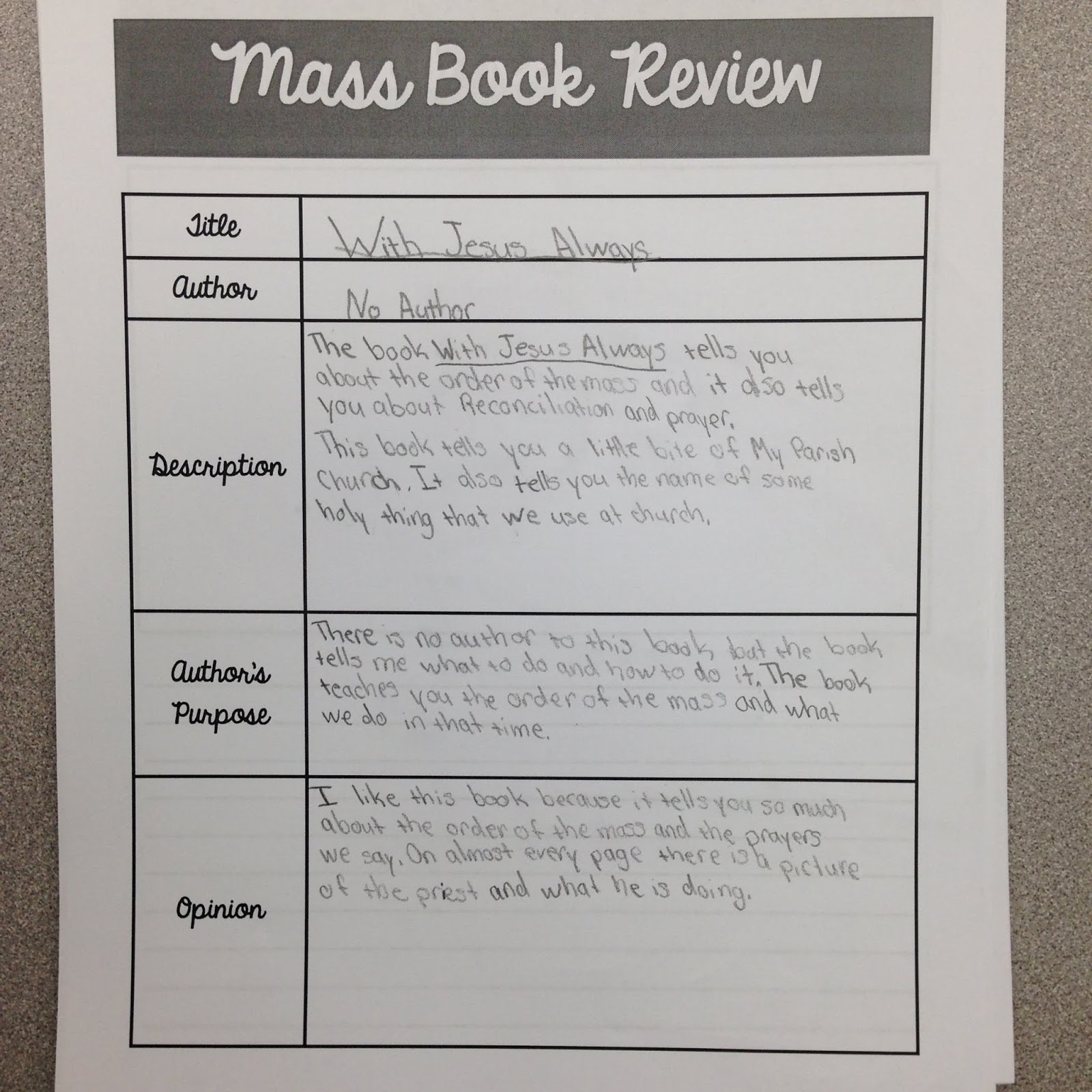 Look to Him and be Radiant: Teaching about the Mass Activity Sheets