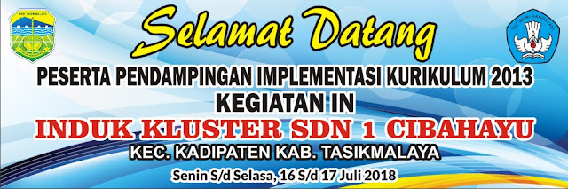 Download Spanduk Bimtek Pendampingan Kurikulum 2013 Format CDR - KARYAKU