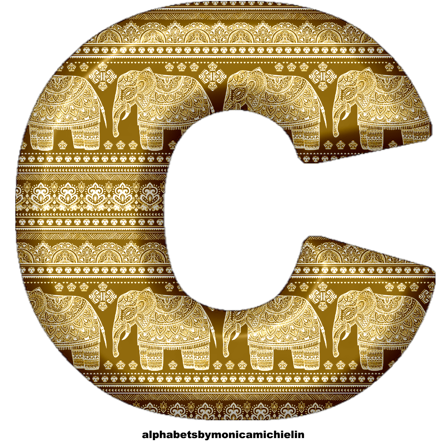 M. Michielin Alphabets: MODIFIED ARIAL FONT ELEPHANT BEGE PATTERN ...