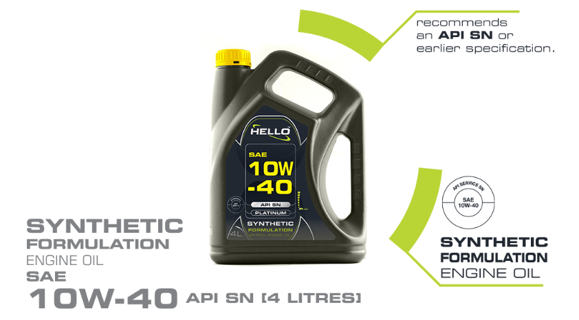 Dengan Hello™ Synthetic Formulation Engine Oil Lebih Senyap Lebih Lancar