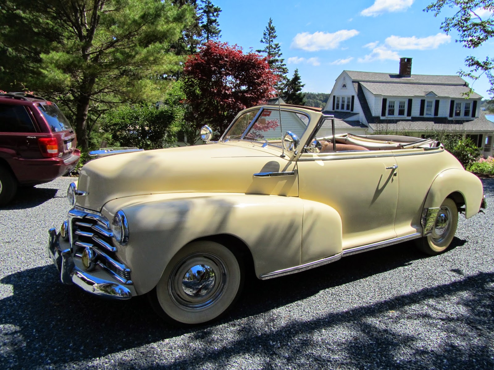 autoliterate: 1947 Chevrolet convertible, Maine