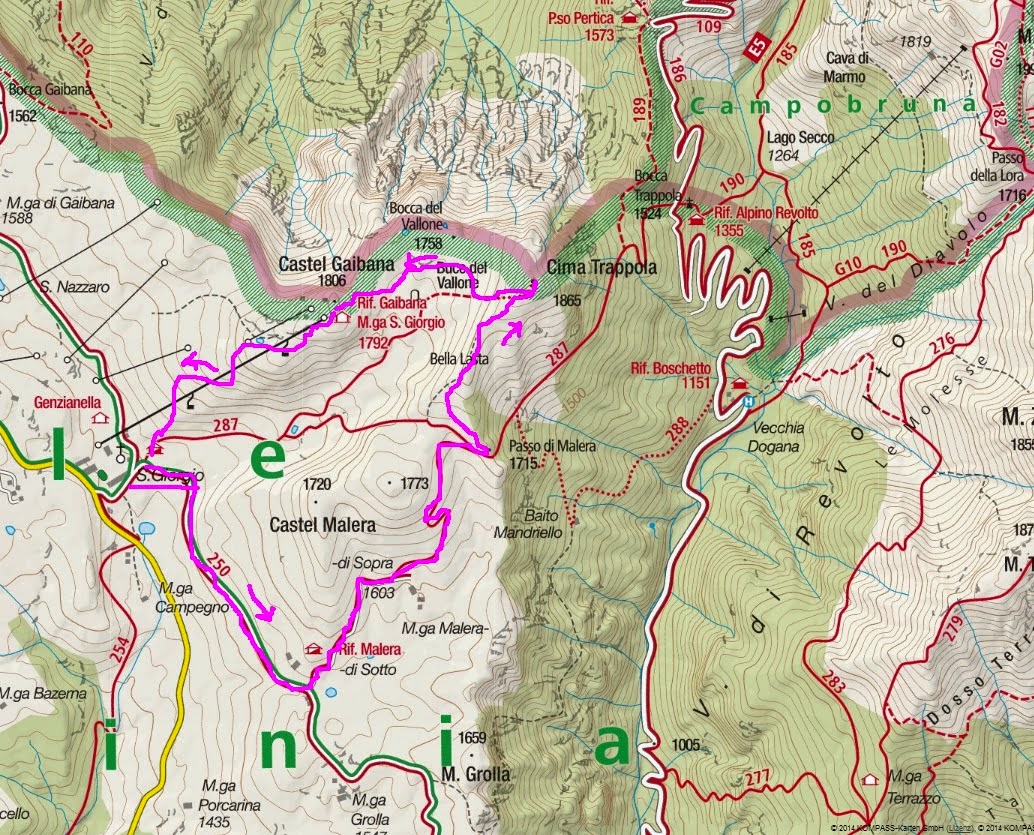 Montagna a tutta birra: Cima Trappola, 1865 m, e Castel Gaibana, 1806 m ...