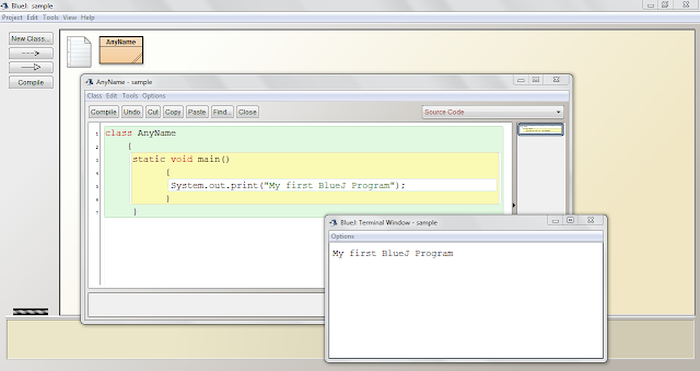 Java Programs in BlueJ