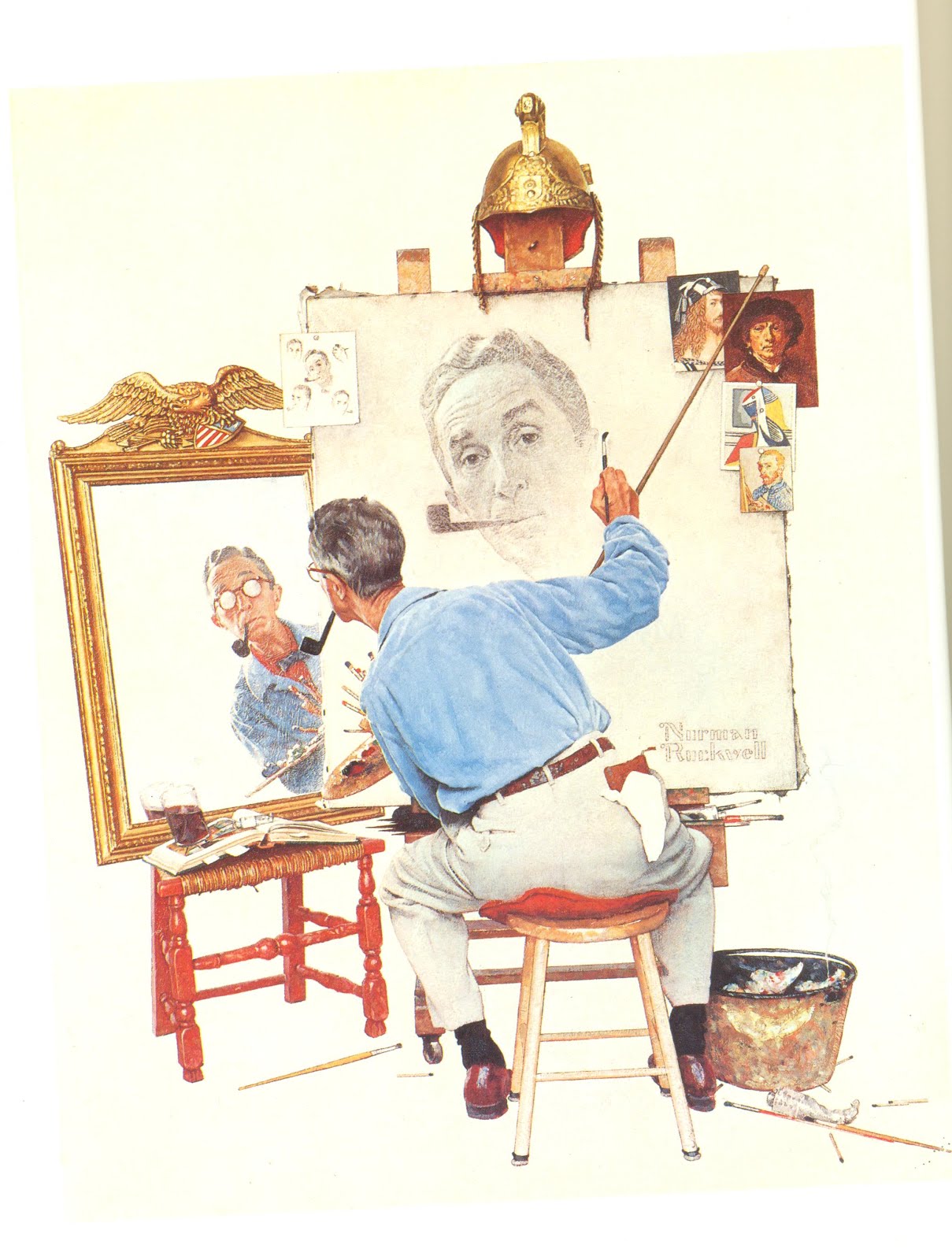 gold country girls: The Art Of Norman Rockwell