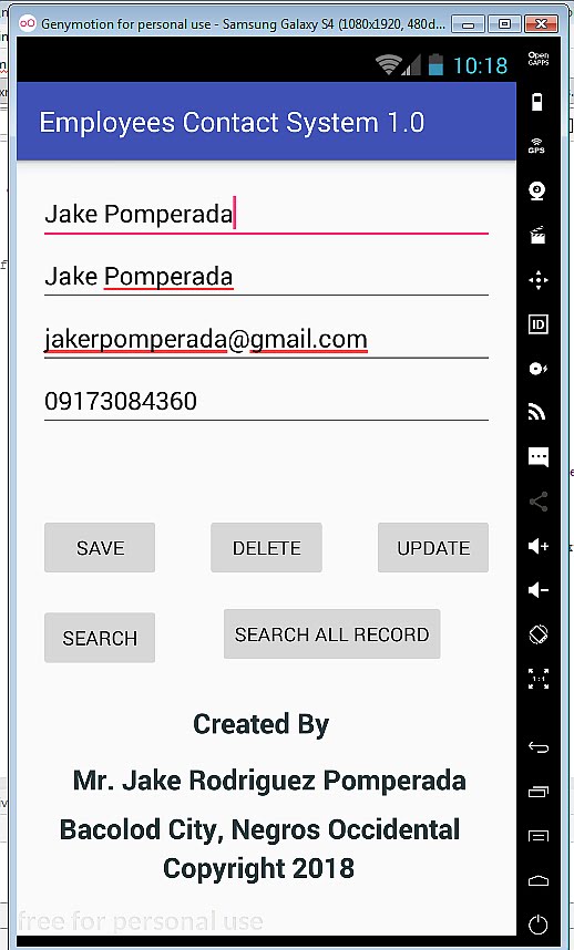 Free Programming Source Codes and Computer Programming Tutorials: Employee's Contact System in ...