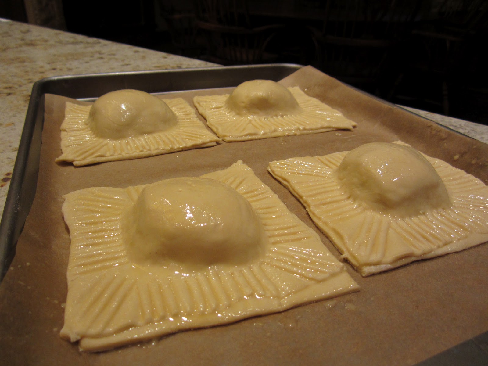 Cooking Through the Clippings: Potato Stuffed Puff Pastry Squares