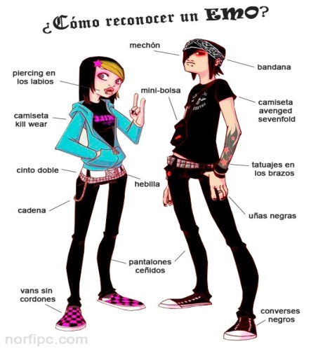 Subcultura EMO: 3. CARACTERISTICAS