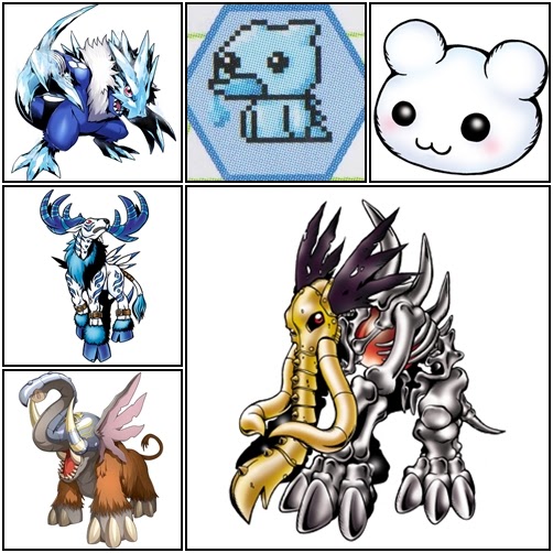 [Linhas Evolutivas] Blucomon from Mammothmon ~ MEU×DIGIMON
