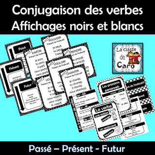 la classe de caro.: Conjugaison des verbes - 51 affiches