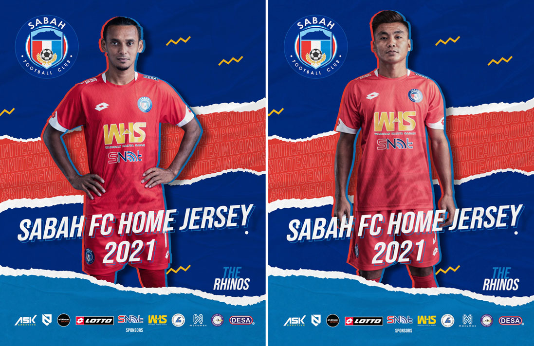 Football teams shirt and kits fan: New Sabah FC 2021 Kits