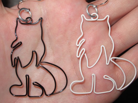 Whimsical Wire Animal Jewelry by 1ofAkinds / The Beading Gem