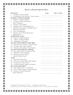 TEACH IT WRITE : Poetry on Parade: Marching to the Beat