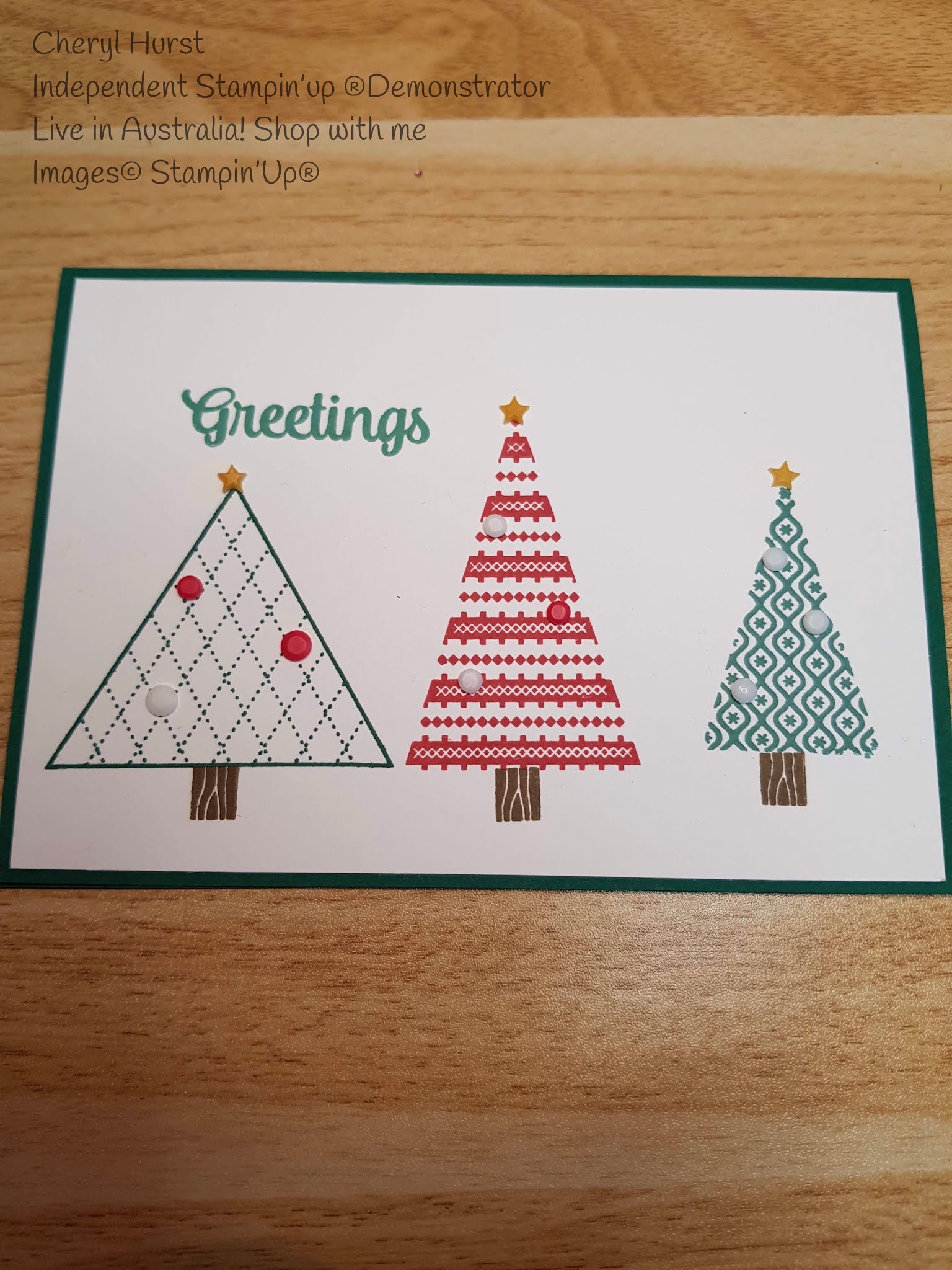 Cheryl Hurst: Tree Angle Stamp Set