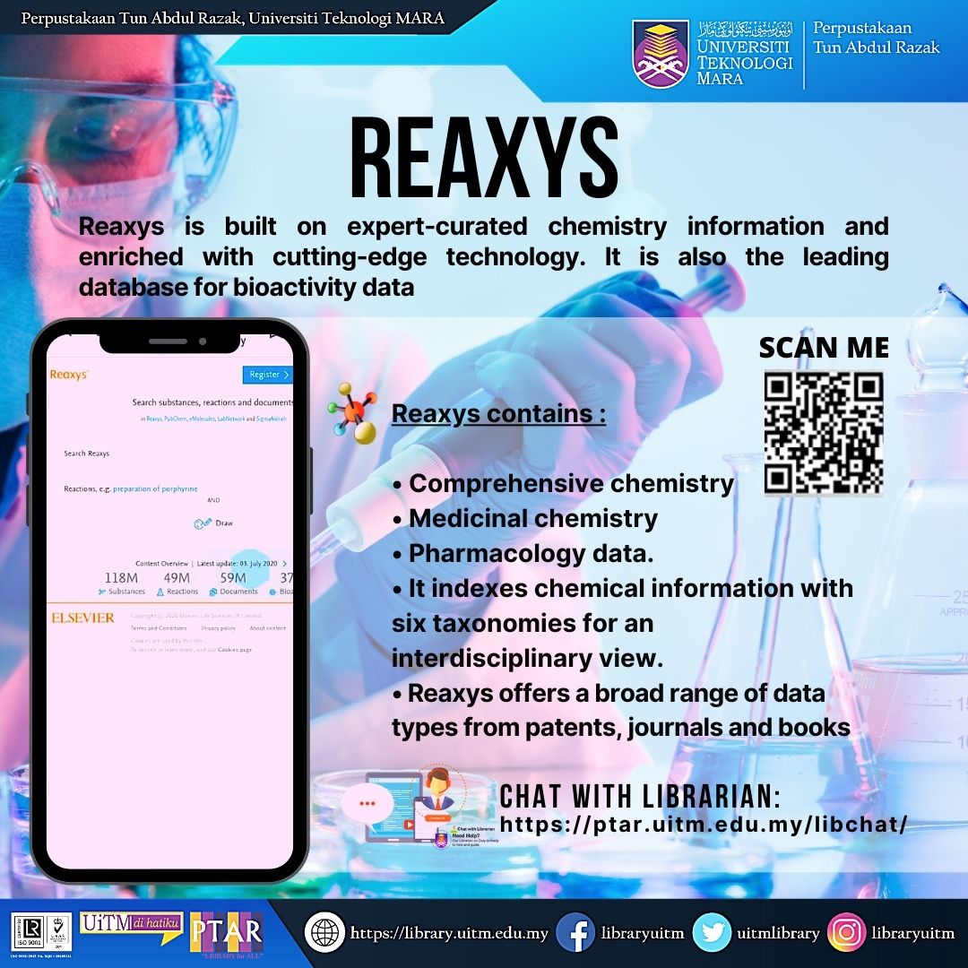 Discover Our eResources Reaxys - Perpustakaan UiTM