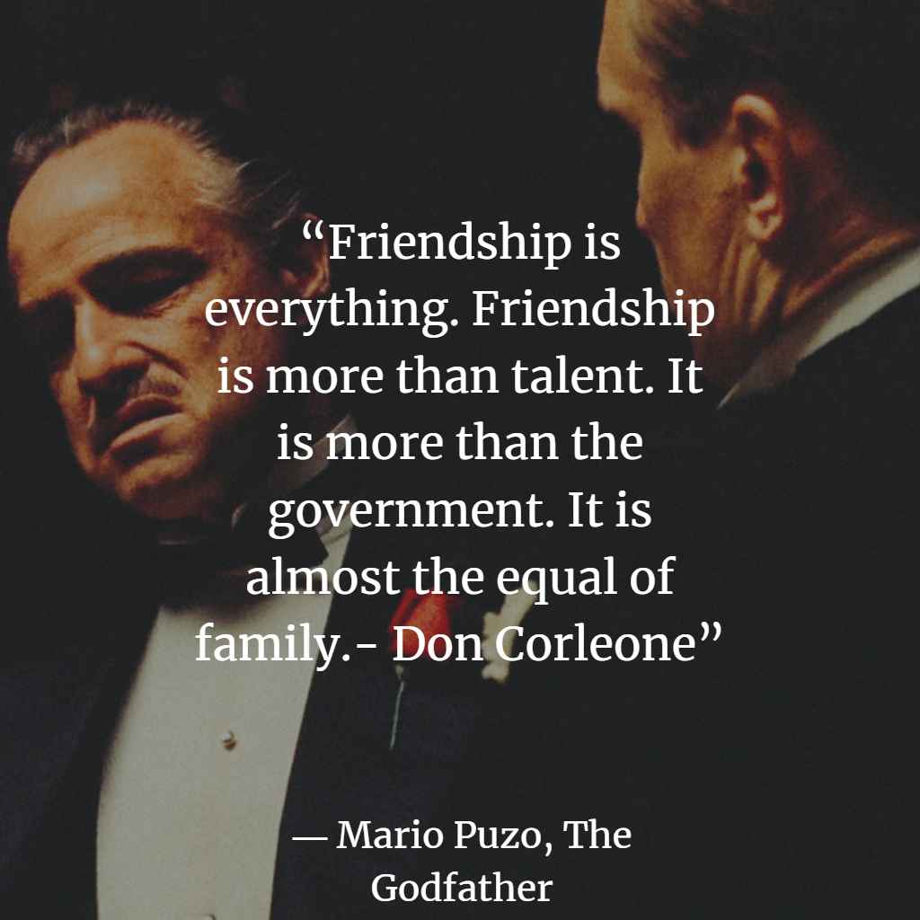 Famous lines from the godfather 1 - volwinning