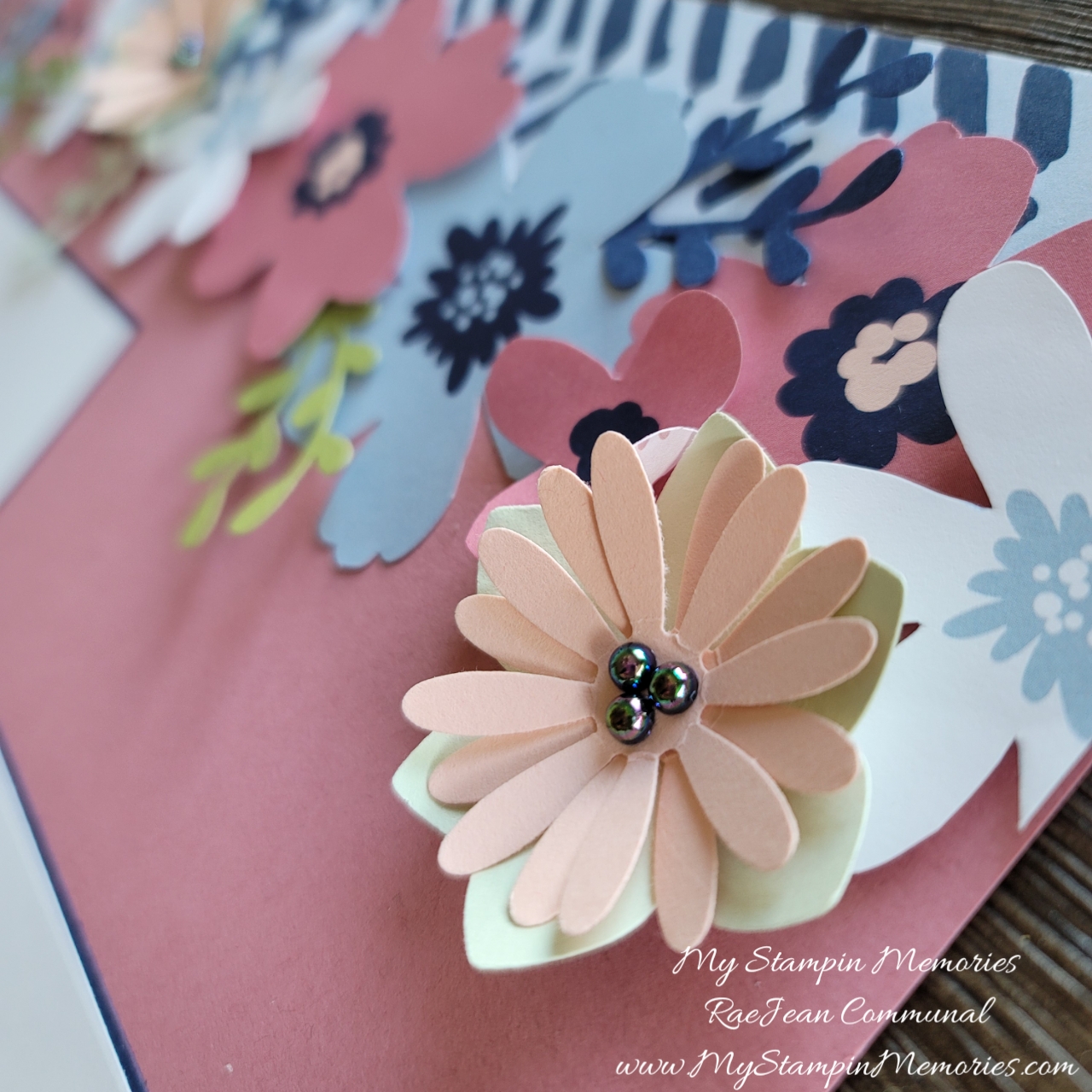 "Paper Blooms" Scrapbooking Layout Kit