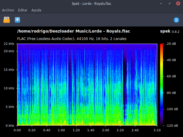 Spek: Analiza el espectro de tu música